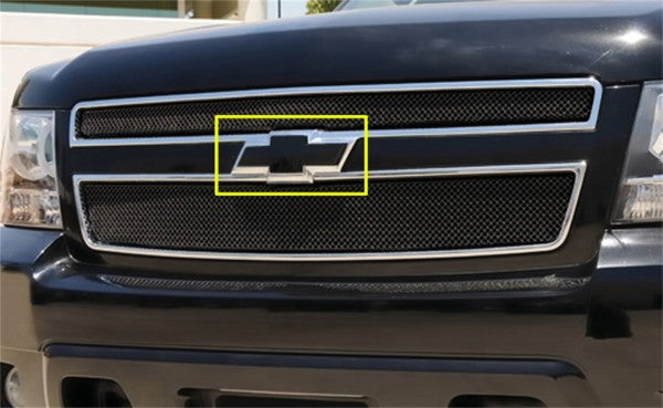 Chevy Silverado Suburban Tahoe Billet Bowtie Plain All Black Strictly Business Motorsports LLC